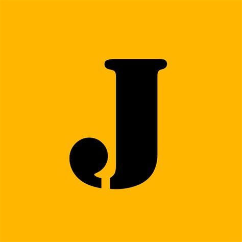 Premium Vector J Bold Stylish Alphabet