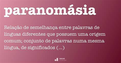 Paranomásia Dicio Dicionário Online De Português