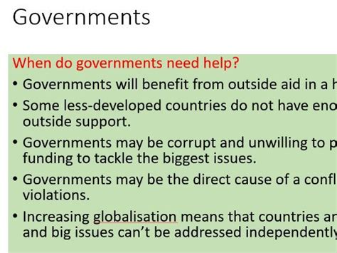 Economic Development Lesson Governments Development IGCSE Global Citizenship Teaching