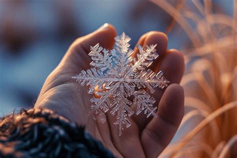 Premium Ai Image Snowflake Spell Winter Weather