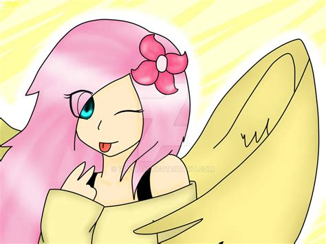 Fluttershy Human By Vinyl194 On Deviantart