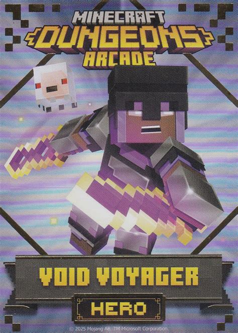 Minecraft Dungeons Arcade Series 5 Card 114 Hero Void Voyager