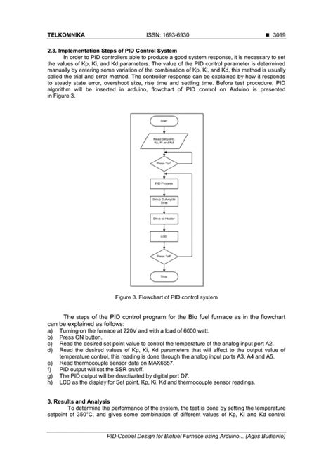 Pid Control Design For Biofuel Furnace Using Arduino Pdf Power And Energy Industry Industries
