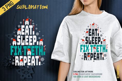 Eat Sleep Fix Teeth Repeat PNG SVG Graphic By Kennpixel Creative Fabrica