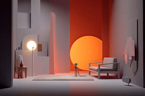 Premium Vector Abstract Minimalist Art Design Of Model In A Modern