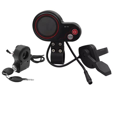 QS S4 36V 60V THUMB Throttle LCD Display Kit Ignition Lock Key For Zero