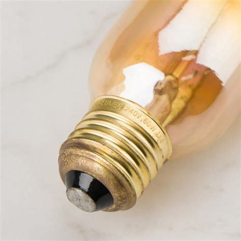 Лампа накаливания Edison Tube Gold Screw E27 60W, SUN-LUMEN | Home Concept