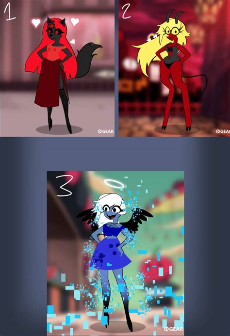 Helluva Boss And Hazbin Hotel Adoptables 1 Open By Satuputra On