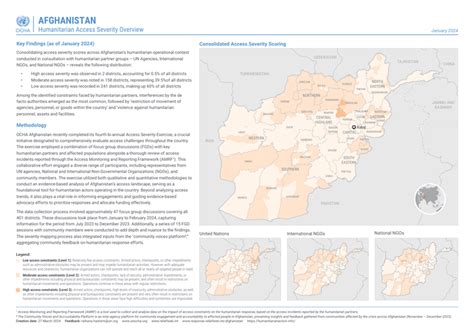 Afghanistan Humanitarian Access Severity Overview January 2024 Ocha
