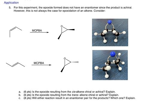 SOLVED Application For This Experiment The Epoxide Formed Does Not