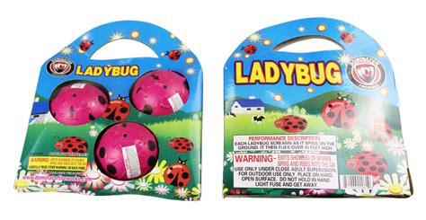 Ladybugs Novelty Firework Fun Flying Novelty With Loud Scream