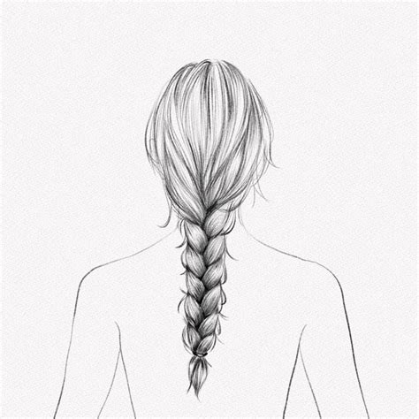 How To Draw Hair Braids Step By Step