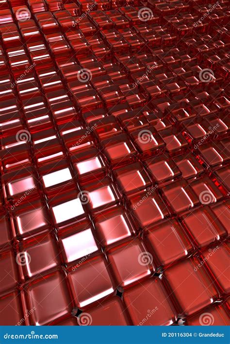 Grid Of Glass Molecules 3d Structure Visualization Royalty Free