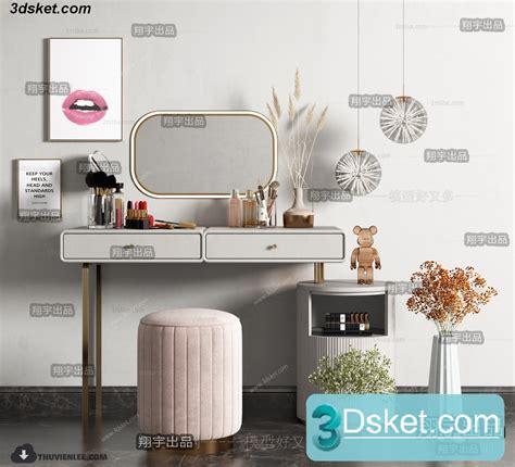 3d Model Dressing Table Free Download 004 Download 3d Model Free
