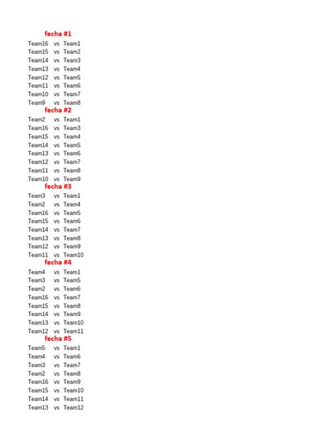 Fixture Pdf