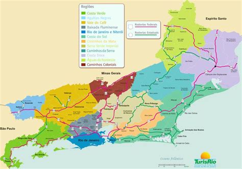 Mapa Do Rio De Janeiro Turistico Rio De Janeiro Mapa Rio De Janeiro