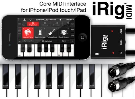 Irig Midi Hardware Midi Interface For Ipad And Iphone Osiris Guitar