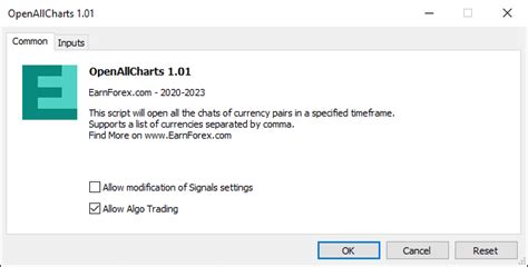 Open All Charts Script For MT4 MT5