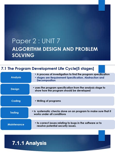 Unit 7 Algodesignandprobsolv Pdf Control Flow Algorithms