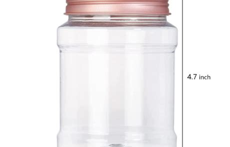 Fasmov Pack Ounce Clear Plastic Jars Containers Pestleheads