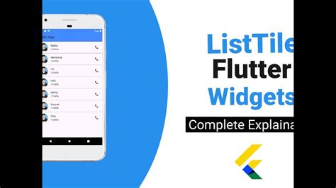 What Is Flutter Listtile And How Its Included In Listview Builder Youtube