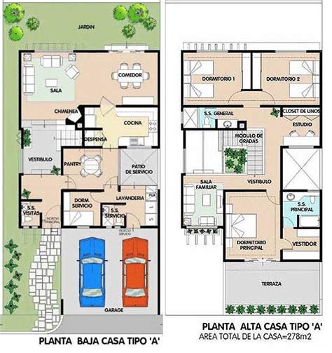 Plano De Duplex Moderno Grande Planos De Casas Modernas