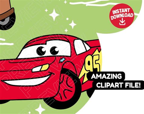 Cars ears svg lightning mcqueen tow mater cut file layered Etsy España