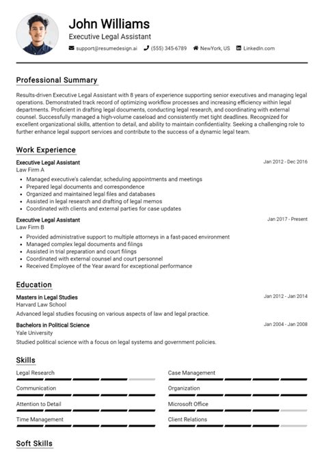 18 Legal Assistant Resume Examples And Templates For 2024 Guide