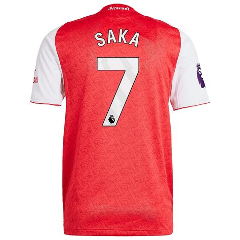 Adidas Bukayo Saka Arsenal 2025 26 Home Authentic Player Jersey Academy