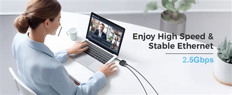 Foldable Usb C To 2 5 Gigabit Ethernet Adapter With Pd