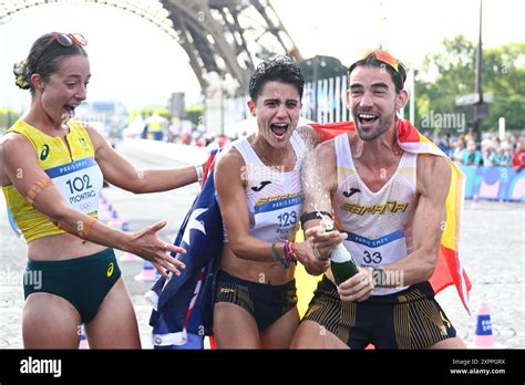 Maria Perez Esp And Alvaro Martin Esp Celebrate Their Victory