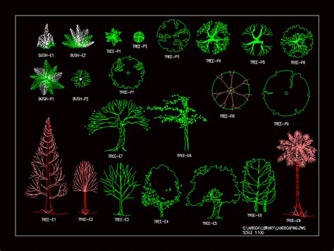 Elevation Trees In Dwg 18740 Kb Cad Library