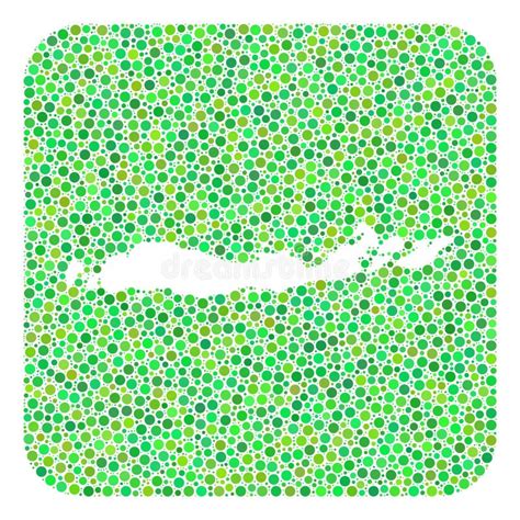 Map Of Indonesia Flores Islands Dotted Mosaic With Subtracted Space Stock Vector
