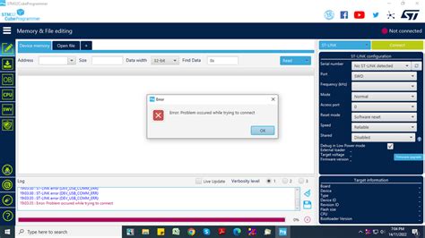 St Link V2 Not Working With Stm32cube Programmer V