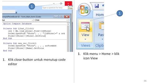 Membuat Link Untuk Membuka Form Lain Dari Sebuah Form Pada MS Access