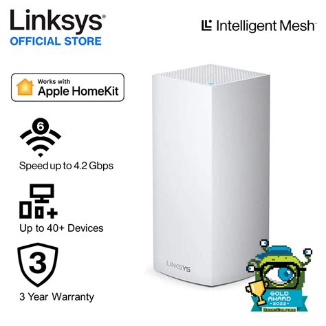 Linksys Velop AX Tri Band WiFi Mesh Router Pack MX Tri Band AX Router HomeKit