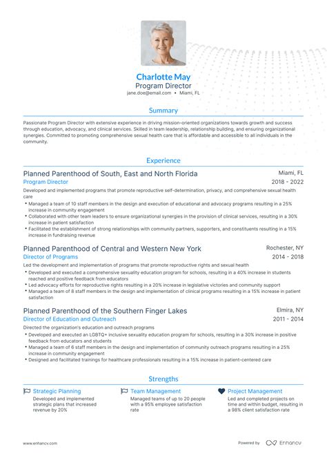 5 Program Director Resume Examples And Guide For 2024
