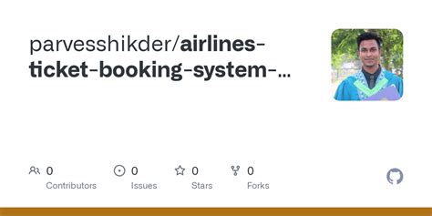github parvesshikder airlines ticket booking system java javafx