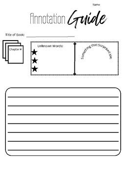 Annotation Guide By Beautiful XxMindsxx TPT