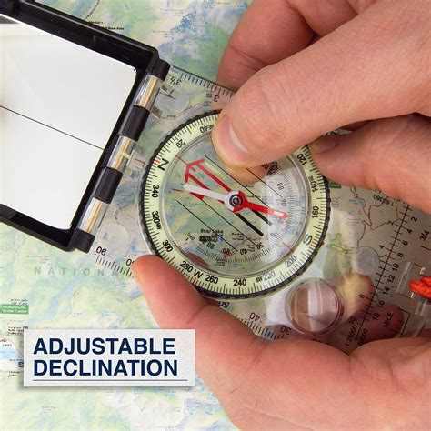 Sun Company Prosight Sighting Map Compass Lightweight Orienteering