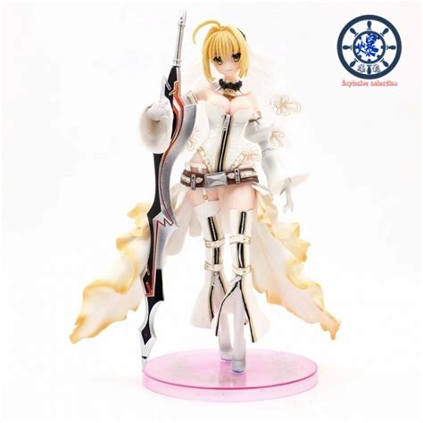 Fgo Fate 3代 Saber 2段階目 七彩 婚紗尼祿 站姿動漫手辦 Ozzk 蝦皮購物