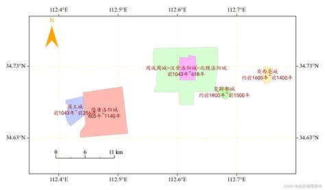 基于 Gma 绘制古代洛阳 5 大都城遗址空间分布地图gma库 Csdn博客