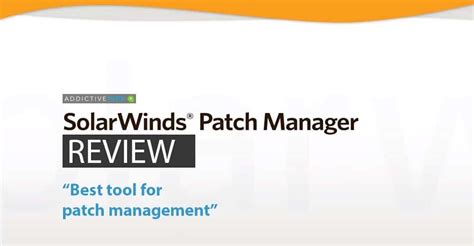 Solarwinds Patch Manager Review For 2025