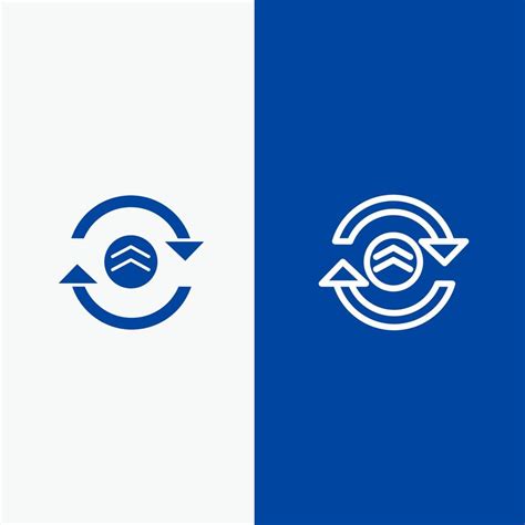 Arrow Refresh Reload Computing Line And Glyph Solid Icon Blue Banner 14471690 Vector Art At Vecteezy