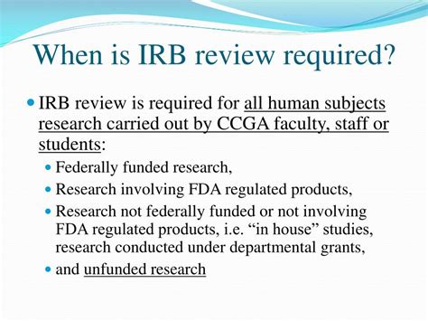 Ppt Institutional Review Board Irb Basics Powerpoint Presentation