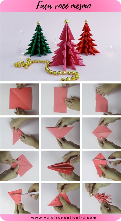 COMO FAZER ARVORE DE NATAL DE ORIGAMI Valdirene Oliveira