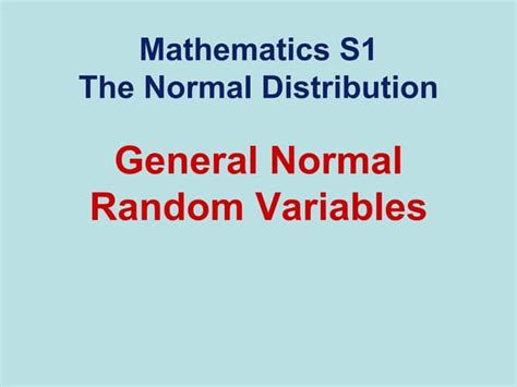 Normal Distribution Of Data Continous Data Ppt