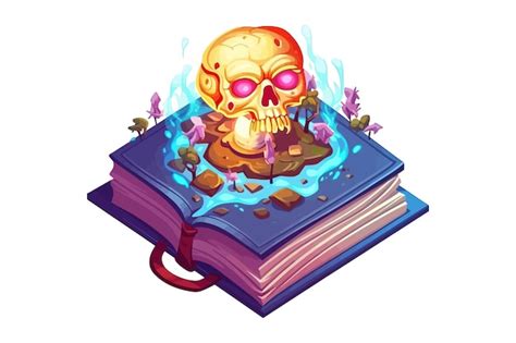 Premium Vector Isometric Book Of Magic Spells And Witchcraft For