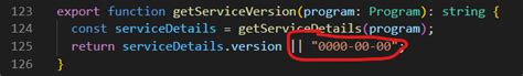` cadl lang compiler getserviceversion` should not default to 0000 00
