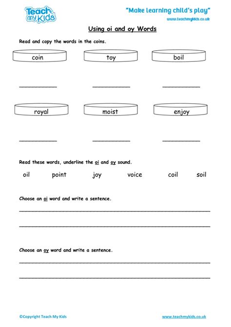 Using Oi And Oy Words TMK Education